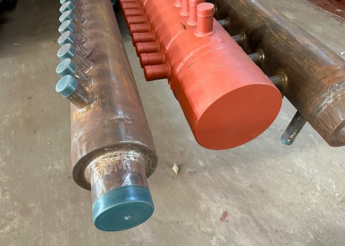 Hydraulic Fin Boiler Steam Header Heat Exchanger Fluid Distribution Header